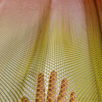 China Graduated Color Aluminum Chain Link Mesh Metal Coil Curtain Ceiling Decoration in a Restaurant for sale