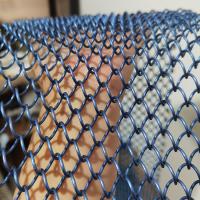 China Light Weight Aluminum Chain Link Fabric Metal Coil Wire Mesh for Room Partition Space Divider Ceiling Decorative Metal Curtain for sale