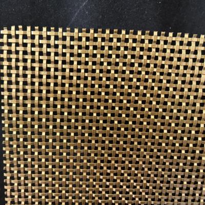 China Antique Brass Bronze Decorative Wire Mesh Woven Mesh Stainless Steel 304 in Cabinet Doors Screen for sale