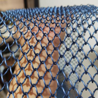China Professional Gold Color Decorative Metal Chain Link Coil Drapery Mesh for Room Divider for sale