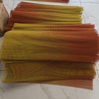China Customized Double tone  Aluminium Chain Link Wire Mesh coil Curtain ceiling  for Hotel or restaurant interior  architectural decoration for sale