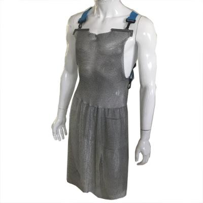 China Professional Full Chainmail Armor Metal Mesh Apron For Butcher Size Customized for sale