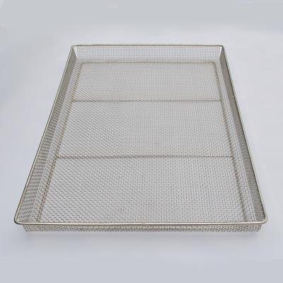 China Food Grade Stainless Steel 304 316 Oven Wire Mesh Baking Drying Trays for sale