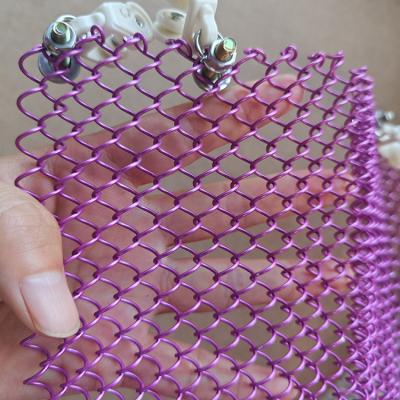China Aluminum Cascade Coil Drapery Metal Mesh Curtain for Ceilings and Partitions for sale