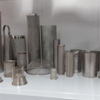 China Stainless Steel Perforated Filter Basket Pipe/Wire Mesh Cylinder Filter Tube/Perforated Strainer Basket for sale