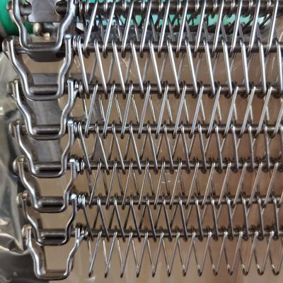 China 304 Stainless Steel Spiral Metal Wire Mesh Conveyor Belt for Quick-freeze Cooling Tower for sale