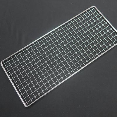 China Heat Resistant Rectangular Shape 304 Stainless Steel Outdoor BBQ Wire Mesh Grill for sale