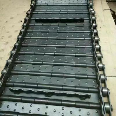 China Carbon Steel Hinged Conveyor Belt Apron Chain for Chip Conveyor for sale