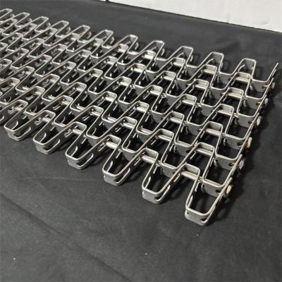 China Stainless Steel 304 Flat Wire Great Wall Conveyor Belt Honeycomb Mesh Belt for sale