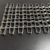 China Metal Chain Driven Horseshoe Stainless Steel Honeycomb Mesh Belt for Seafood Cooling for sale