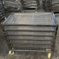 China Removable Stainless Steel Drying Dehydrate Rack Shelves Cooling Trolley Rack Trolley for sale