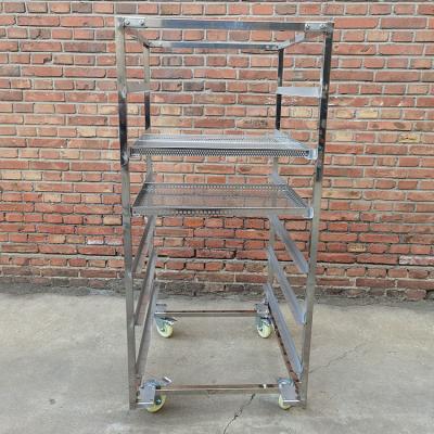 China Professional 304 316 Stainless Steel Baking Drying Cooling Trolley with Trays for sale