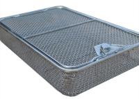China 45*34cm Medical sterilization baskets Stainless Steel Wire Mesh 5mm Hole size for sale