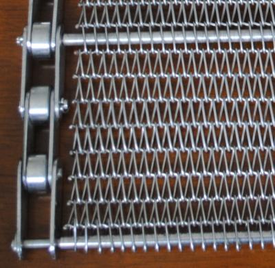 China Custom Heat Resistant Continuous Food ss304 Metal Carbon Steel Biscuit Pizza Oven Bakery Chain Spiral Wire Mesh Conveyor Belt for sale