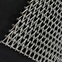 China Food grade Metal Chain Link Weave Wire Mesh 304 stainless steel conveyor belt for Oven biscuit Bakery annealing Furnace Tunnel  Cooling for sale