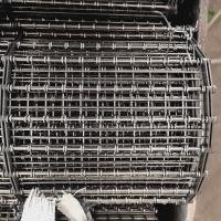 China Food Grade Stainless Steel 304 Metal Conveyor Chain Wire Mesh eye link conveyor belt for biscuit Oven Bakery annealing Furnace Tunnel  Cooling for sale