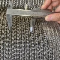 China Stainless Steel 304 Metal Heat Resistant High Temperature Bakery Conveyor Herringbone Wire Mesh Biscuit Baking Oven Belt for sale