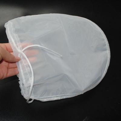 China Food Grade 10 20 25 40 70 90 150 400 500 micron nylon mesh filter bag for vegetable oil cheese tea liquid filtration for sale