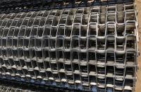 China 304/316 SS Flat Wire Conveyor Belt / Conveyor Chain Belt 0.5mm-3mm Thickness for sale