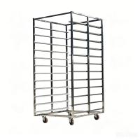 China Stainless Steel 304 600 x 400mm Corrosion Resistant Bakery Trolley for Commercial Baking Tray Rack for sale