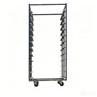 China Stainless Steel 304 600 x 400mm Corrosion Resistant Bakery Trolley for Commercial Baking Tray Rack for sale