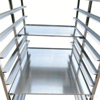 China Stainless Steel 304 600 x 400mm Corrosion Resistant Bakery Trolley for Commercial Baking Tray Rack for sale