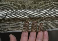 China Golden Colour Welded Chainmail Cutting Glove For Safety , Chainmail Kitchen Glove for sale