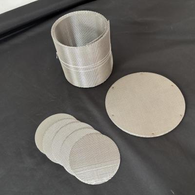 China Reverse Dutch Weave Stainless Steel Wire Mesh Screen Plastic Extrusion Filters Disc for Plastic Pelletizer for sale