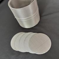 China Stainless Steel Reversed Dutch Weave Wire Screen Plastic Automatic Extruder Screen Filter Disc for sale