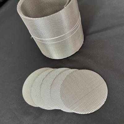 China plastic extrusion machine recycling reversed dutch weave Stainless Steel Wire Mesh Disc Automatic hdpe extruder screen filters for sale