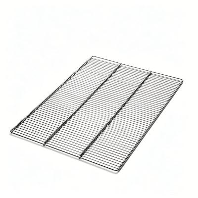 China Commercial Industrial Lardge Metal Stainless Steel 304 316 Wire Mesh Grill Bread baking Shelf  Ratary custom size wire oven rack for sale