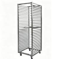 China Stainless Steel Aluminium Oven Baking Tray 600 X 400 Commercial Bread Trolley Cart Shelves Bakery Rack with 20 pan for sale