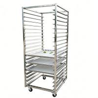 China 500kg Load Capacity Stainless Steel Rack Trolley 20 Layer 1.2mm Thick Heavy Duty Brake Caster Wheels for sale