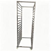 China commercial  Kitchen Sus 304 316 Stainless Steel Aluminium 600 X 400 rotary Oven Half bakery bread rack trolley cart for sale