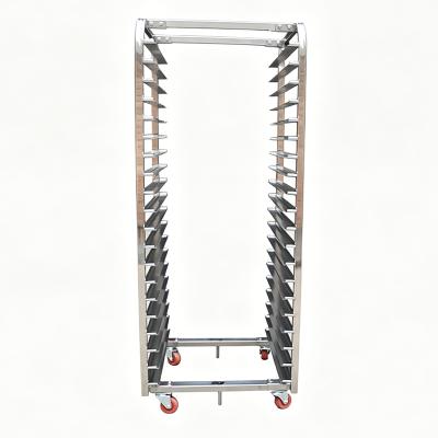 China Commercial Stainless Steel Baking equipment Bun Pan Bread Cooling Half Bakery Tray Trolley Cart Screen Printing Drying baking rack for sale