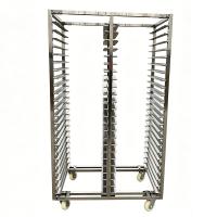 China Industry SS 10 15 16 20 Tier Storage Pizza Baking Cooling Bread Ban Pan Rotary Oven Shelf Rack stainless steel bakery trolley for sale