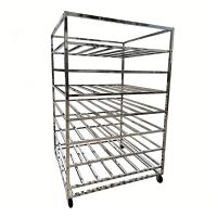China commercial metal kitchen Pizza Oven Shelf Donut Double drying Stainless Steel Bakery Trolley bread cooling rack for sale