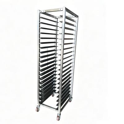 China commercial metal kitchen Pizza Oven Shelf Donut Double drying Stainless Steel Bakery Trolley bread cooling rack for sale