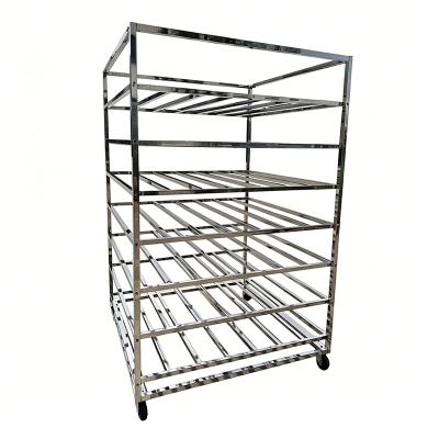 China Professional Heavy Duty Food Drying Single Shelf Donut Cooling Oven Bun Pan Bakery Trolley Cart stainless steel oven rack for sale