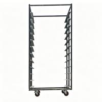 China Commercial Stainless Steel Baking equipment Bun Pan Cooling Half Cart rack Drying baking Bakery Bread Tray Trolley for sale