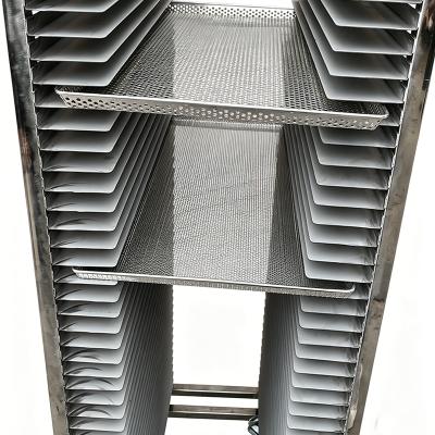 China layer Food Grade 304 316 Stainless Steel Mesh Drying Cooling Ban Pan Shelf Cart trolley 600x400 bakery racks for sale