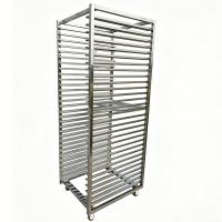 China Commercial 15 layers 600 x 400 Stainless Steel Aluminium  Oven Bun Pan Sheet Food Bread Baking Cooling Tray Trolley Bakery Rack for sale