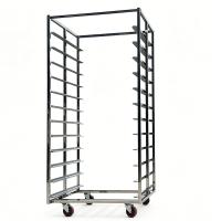 China Heavy Duty Industrial 600x400 304 Stainless Steel Aluminum 16 20 bun pan Bread Food Baking Oven Shelves Rack bakery trolley for cooling for sale