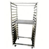 China Industrial Professional bakery bread Rolling Cooling rotary Oven Stainless Steel multi layer Pan Bun Tray rack trolley cart for sale