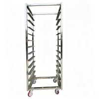 China Industrial Professional bakery bread Rolling Cooling rotary Oven Stainless Steel multi layer Pan Bun Tray rack trolley cart for sale