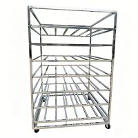 China Industrial Professional bakery bread Rolling Cooling rotary Oven Stainless Steel multi layer Pan Bun Tray rack trolley cart for sale