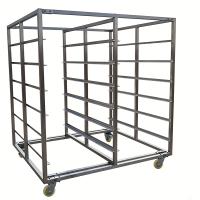 China industrial steaming Heavy Duty Oven Cake Bakery 800x600mm 32 15 tier 60x40 16 tray Stainless Steel 304 trolley bun pan rack for sale