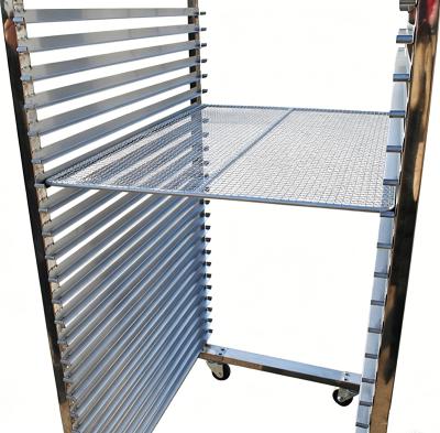 China Highly adjustable economical Heavy Duty Metal Stainless Steel 20 Pan Tray Oven Baking Cooling  commercial bakery rack for sale