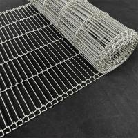 China Metal Wire Mesh Conveyor Belt for Pizza Oven Chocolate Enrober Stainless Steel Wire Mesh Flat Belt for sale