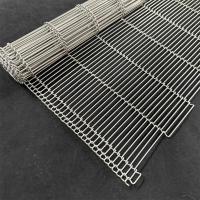 China Stainless Steel Ladder Wire Mesh Conveyor Belt Chocolate Enrobing Chain Link for Oven Baking for sale